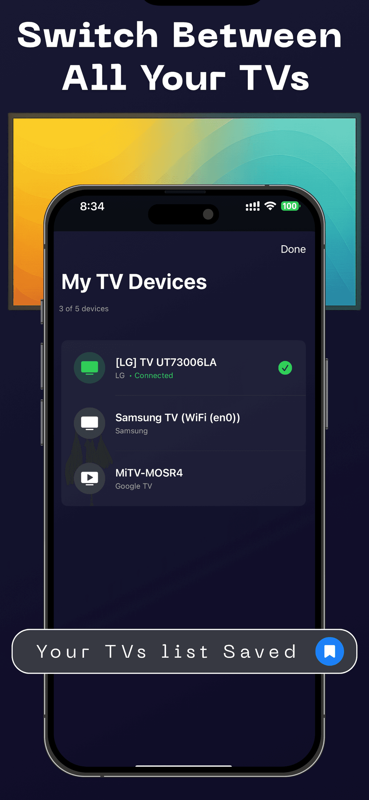 Universal TV Remote - Control Any TV from Your iPhone